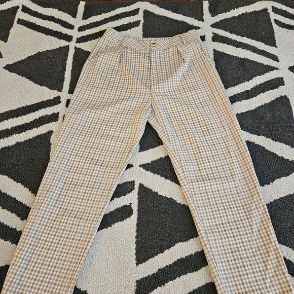 Pants & Jumpsuits | Mens Tan Checkered Pants | Poshmark